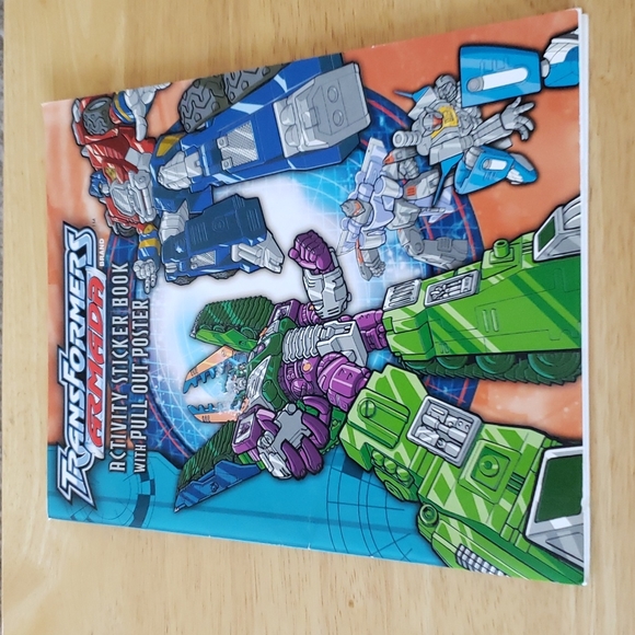 Hasbro | Toys | Transformer Activity Sticker Book And Pull Out Poster ...